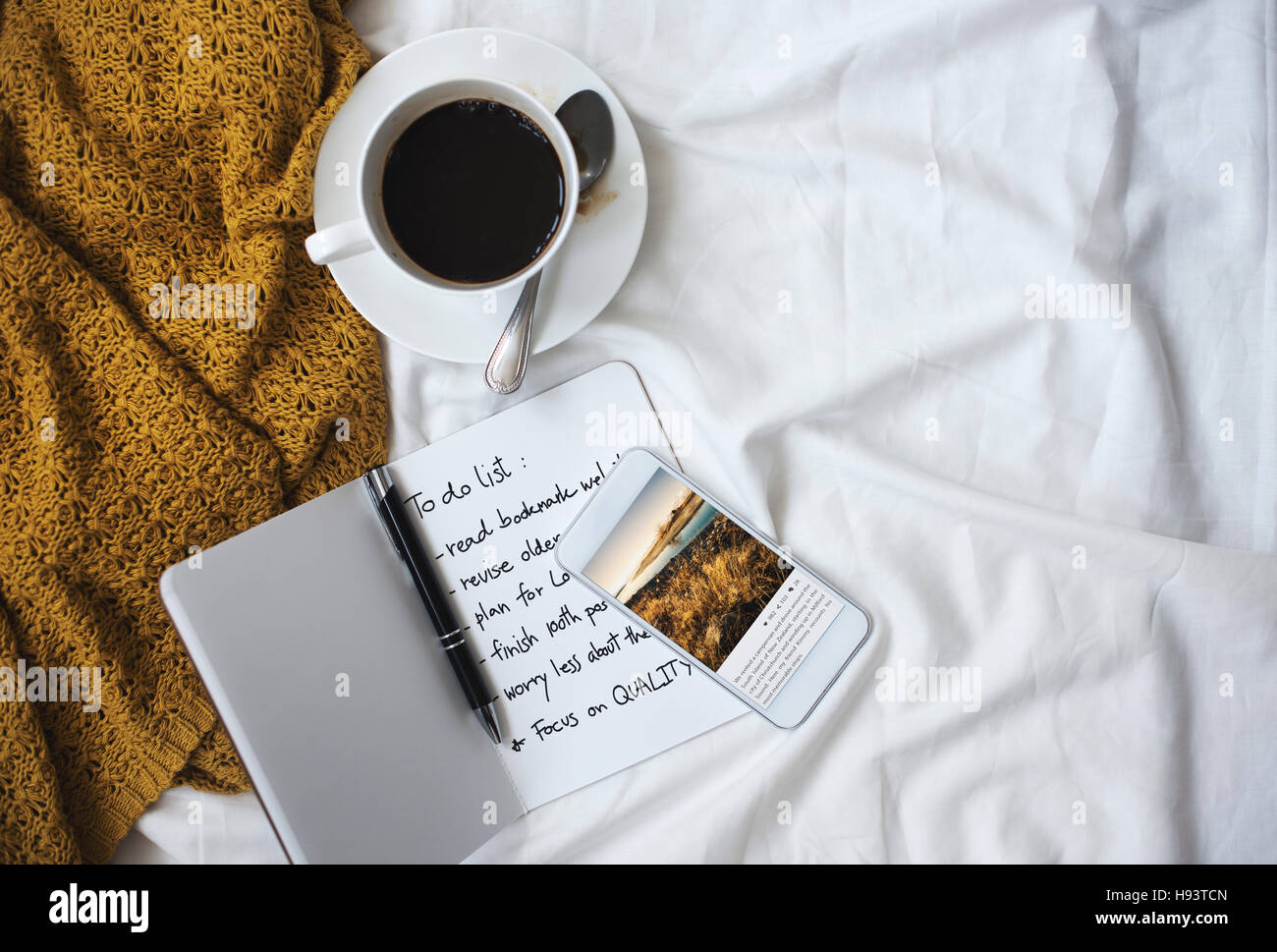 Beverage Coffee Chill Ideas Planning Resting Concept Stock Photo - Alamy