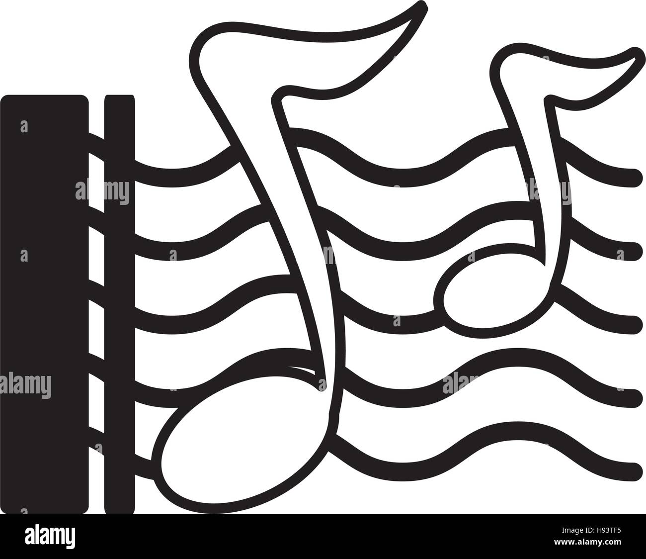 music notes pattern icon Stock Vector Image & Art - Alamy