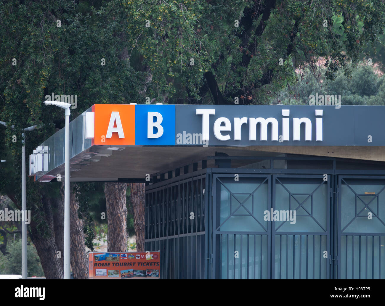 Rome metro station Termini - the central train station of Rome Stock ...