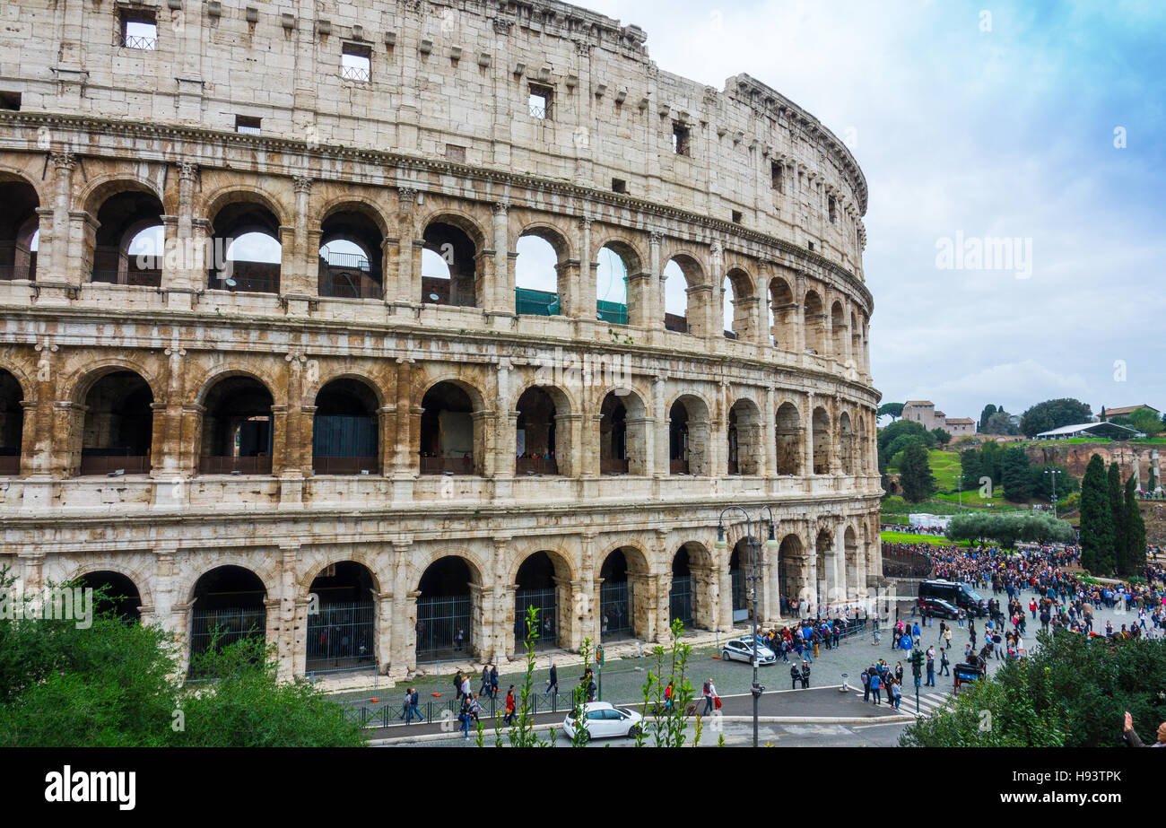 One of the most important landmarks in Rome - The Colosseum - Colisseo ...