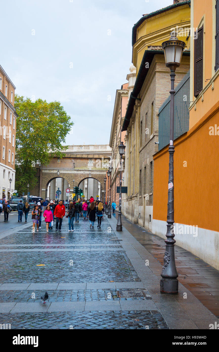 Vatican City street view in Rome Stock Photo - Alamy