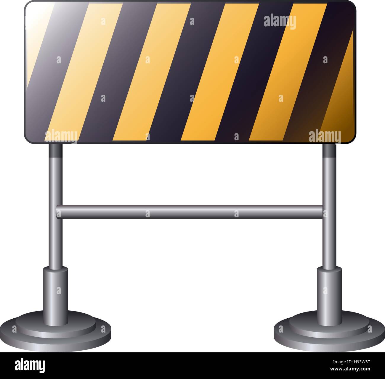 barrier road sign icon. Street information warning and guide theme ...