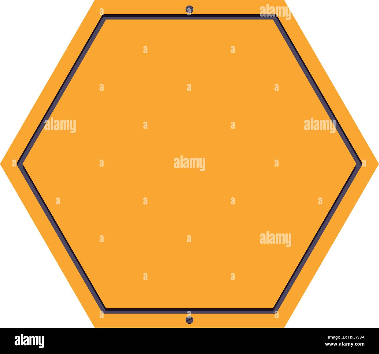Yellow road sign icon. Street information warning and guide theme ...