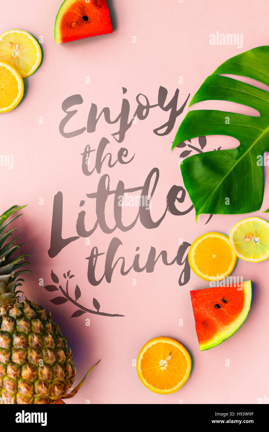 Little Thing Enjoy Being Happiness Simplicity Concept Stock Photo - Alamy