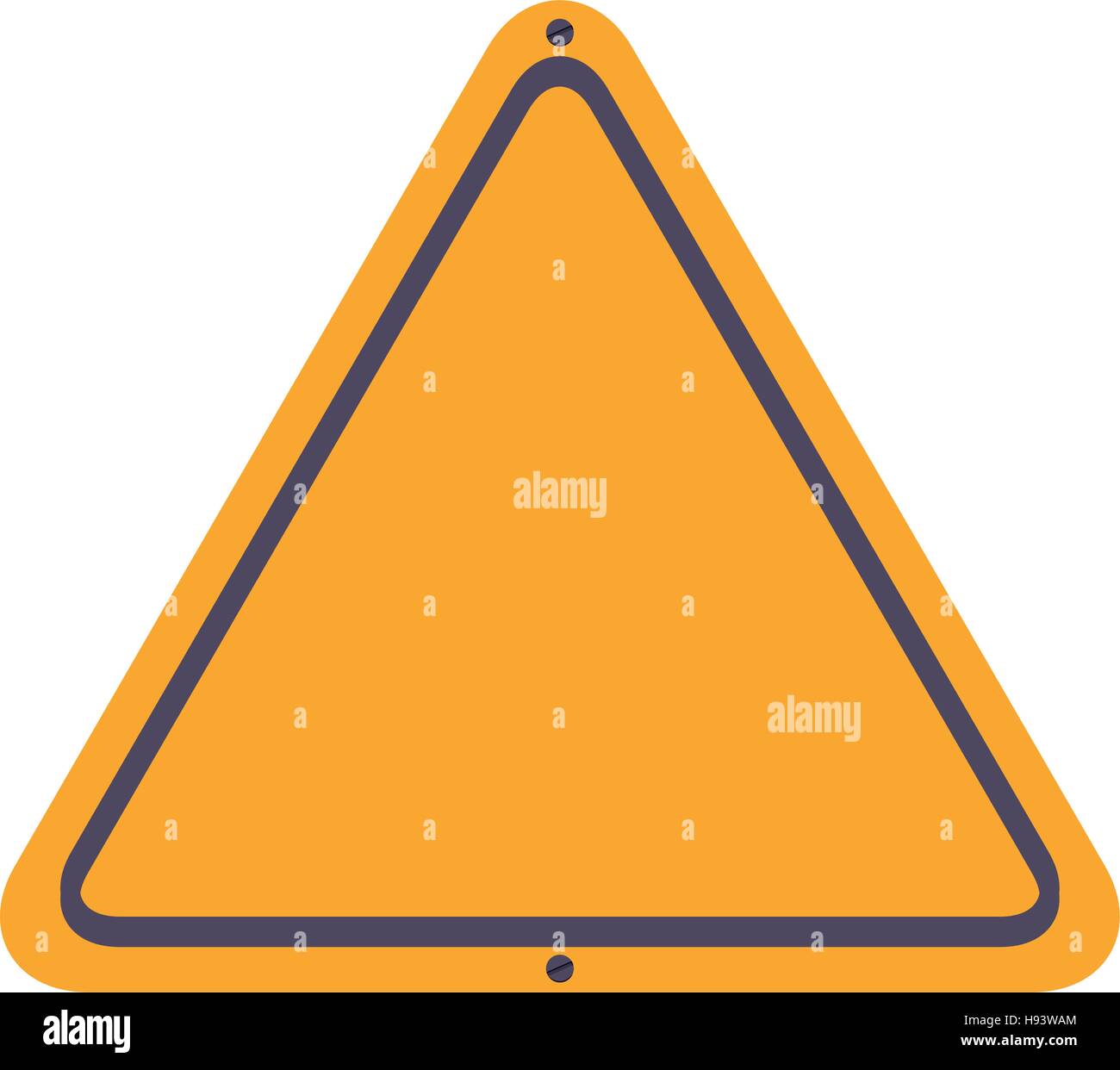 Yellow road sign icon. Street information warning and guide theme ...