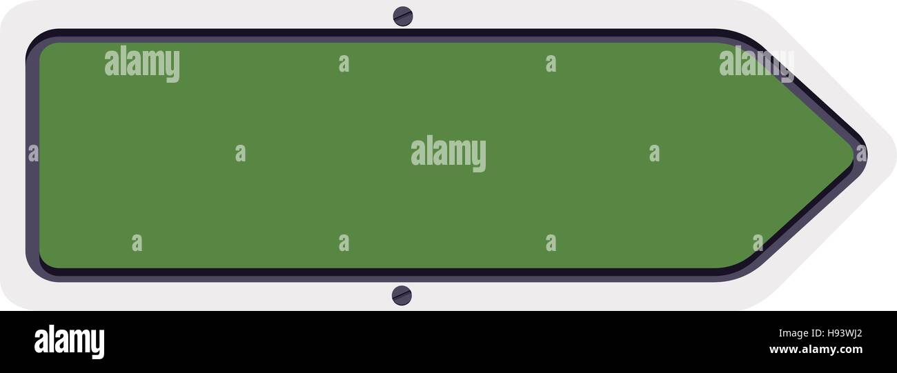 Green road sign icon. Street information warning and guide theme ...