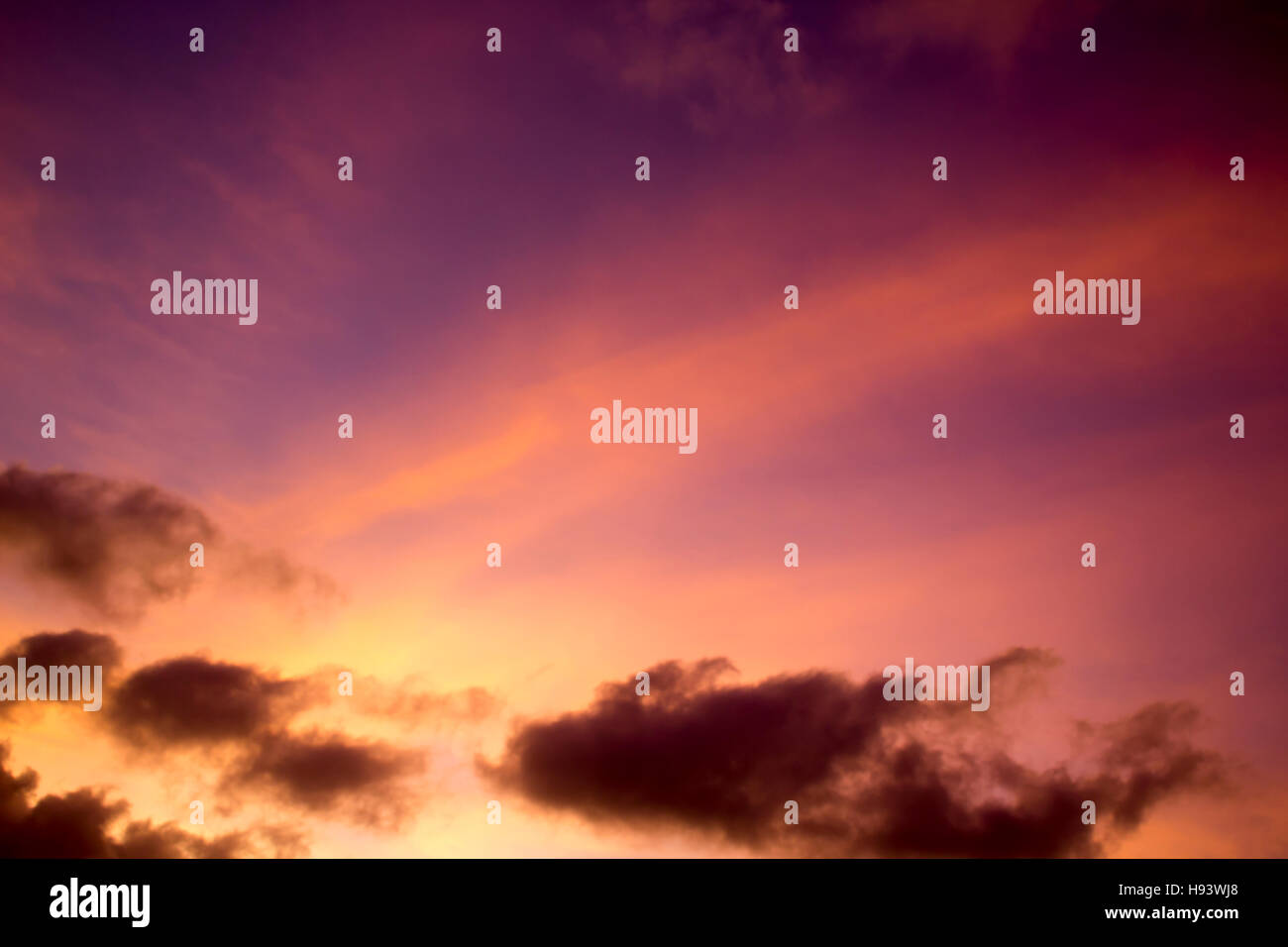 Clouds at sunset in tropical Broome, North Western Australia are ...