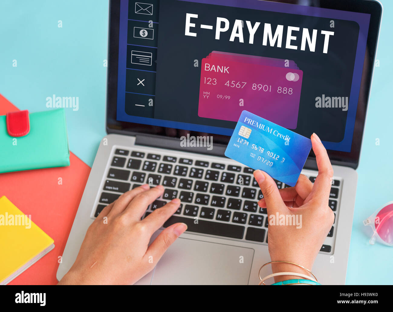 Debit Card Payment Account Graphic Concept Stock Photo - Alamy