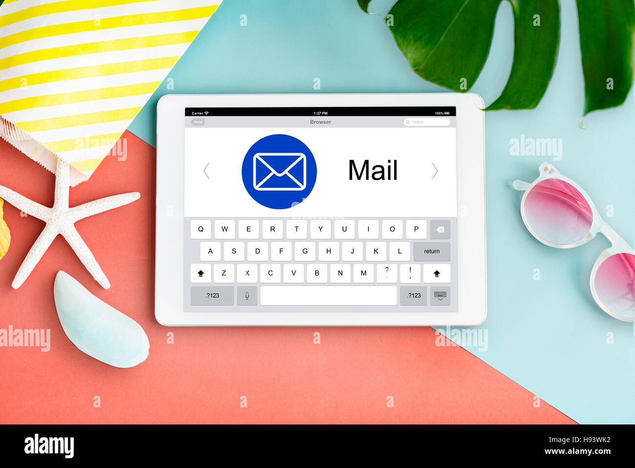 E-Mail Digital Applicaton Webpage Concept Stock Photo - Alamy