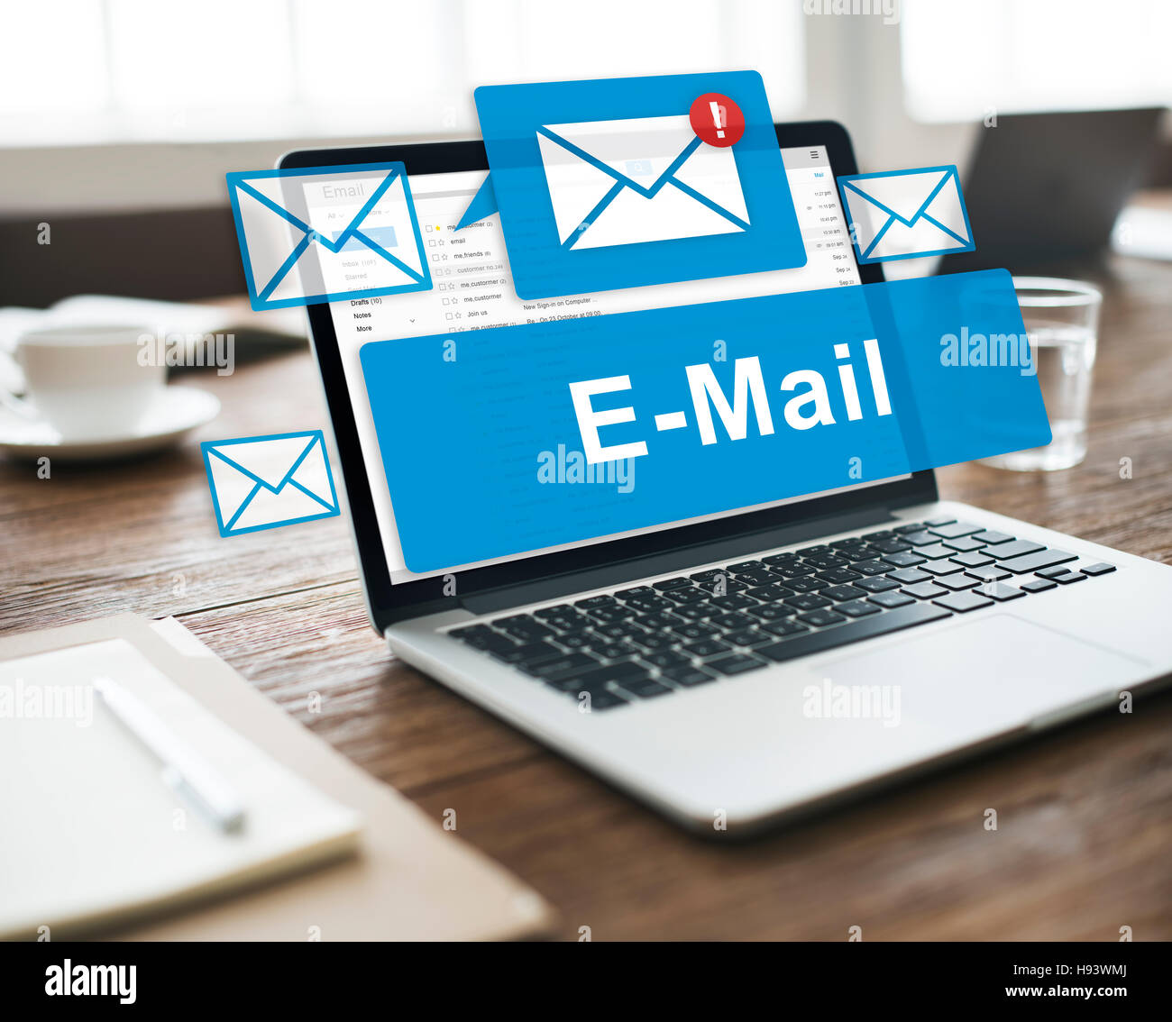 Email Inbox Electronic Communication Graphics Concept Stock Photo - Alamy