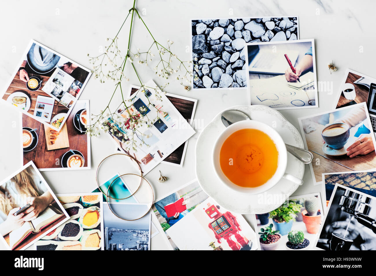 Cafe Tea Time Break Relaxation Photography Concept Stock Photo - Alamy