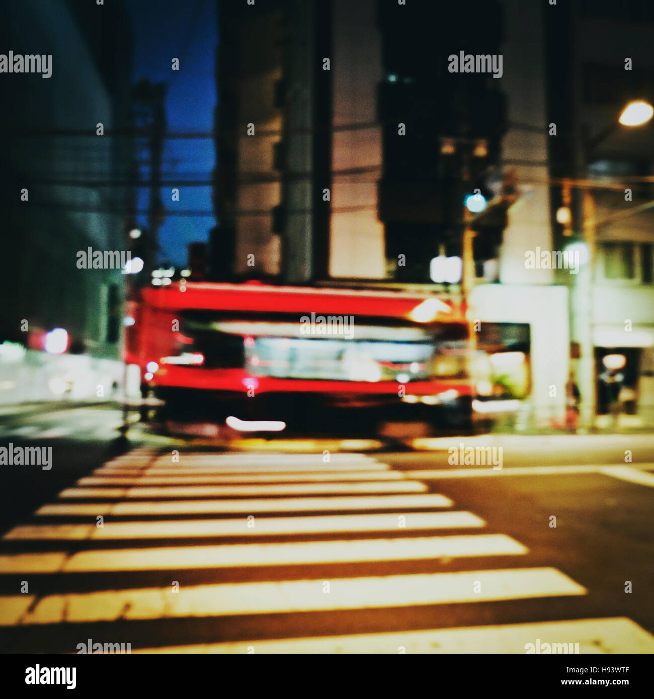 Night Time Street No People Concept Stock Photo - Alamy