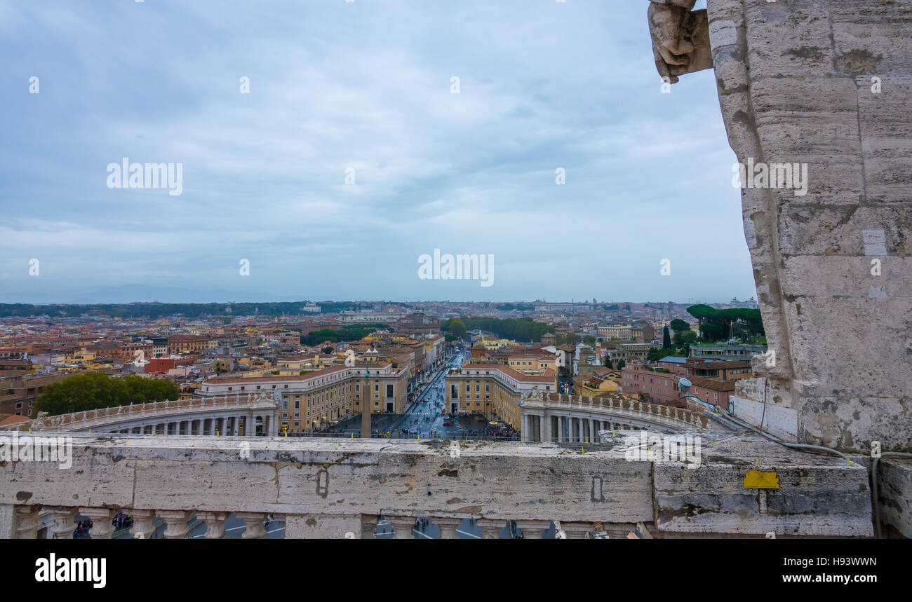 View over the city of Rome from the roof of Saint Peter s Basilica at ... View over the city of Rome from the roof of Saint Peter s Basilica at ...