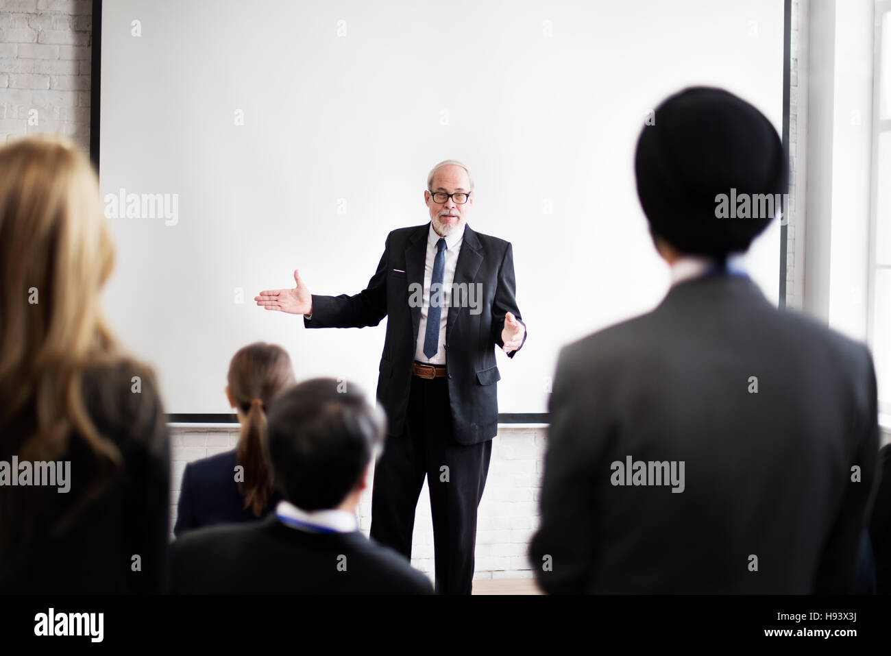 Communication Conference Meeting Presentation Seminar Concept Stock ...