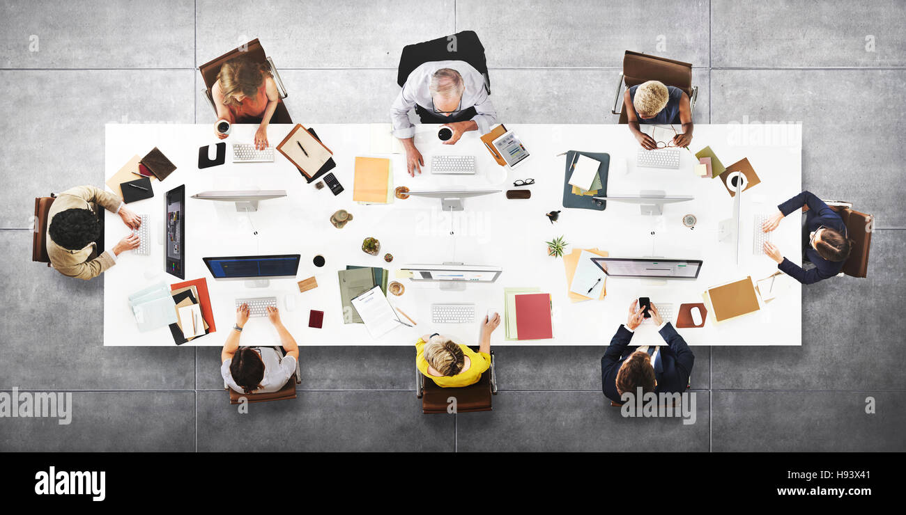 Business People Office Worker Working Concept Stock Photo - Alamy