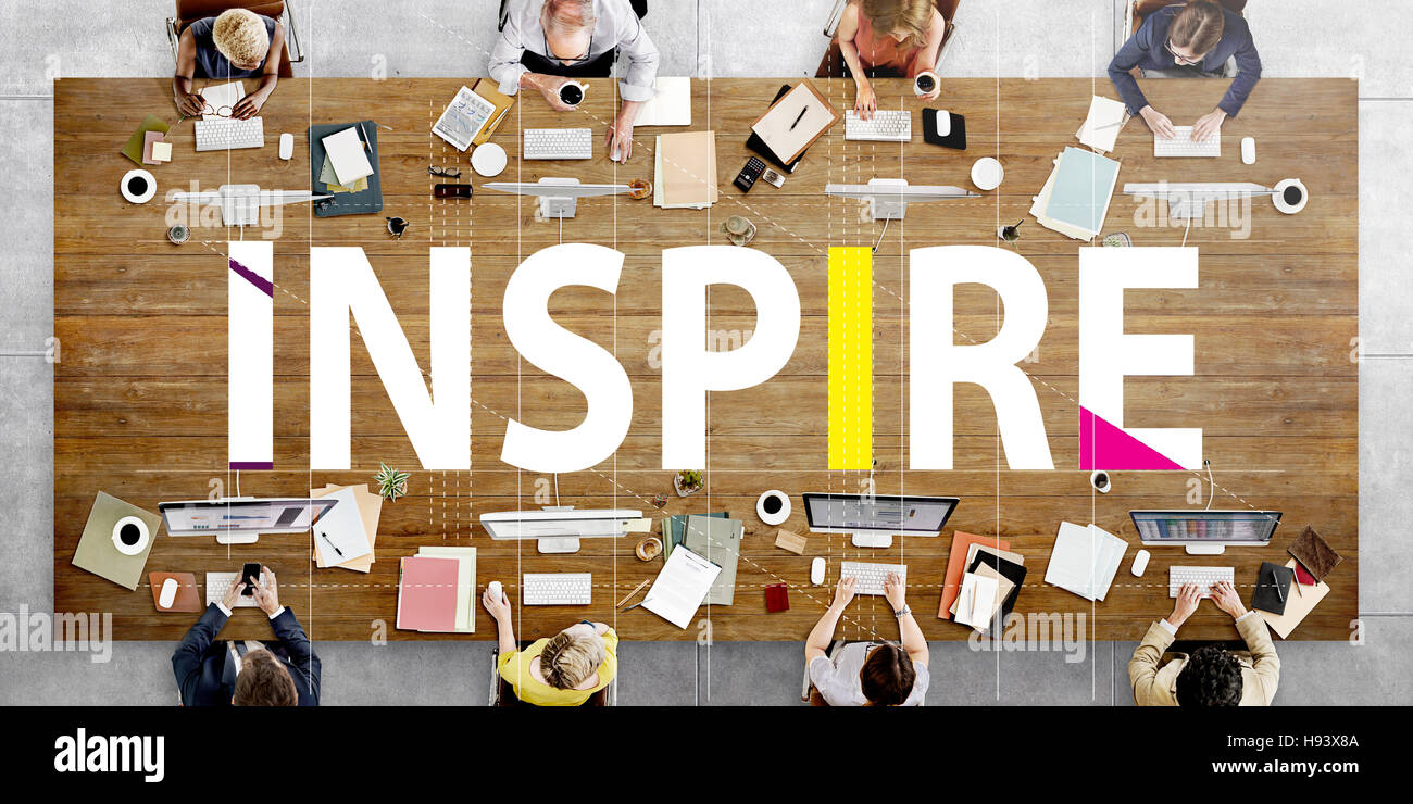 Inspire Ideas Creative People Graphic Concept Stock Photo - Alamy