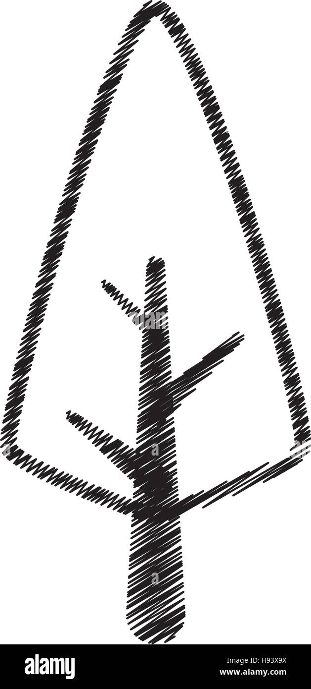 tree plant hand drawing isolated icon Stock Vector Image & Art - Alamy