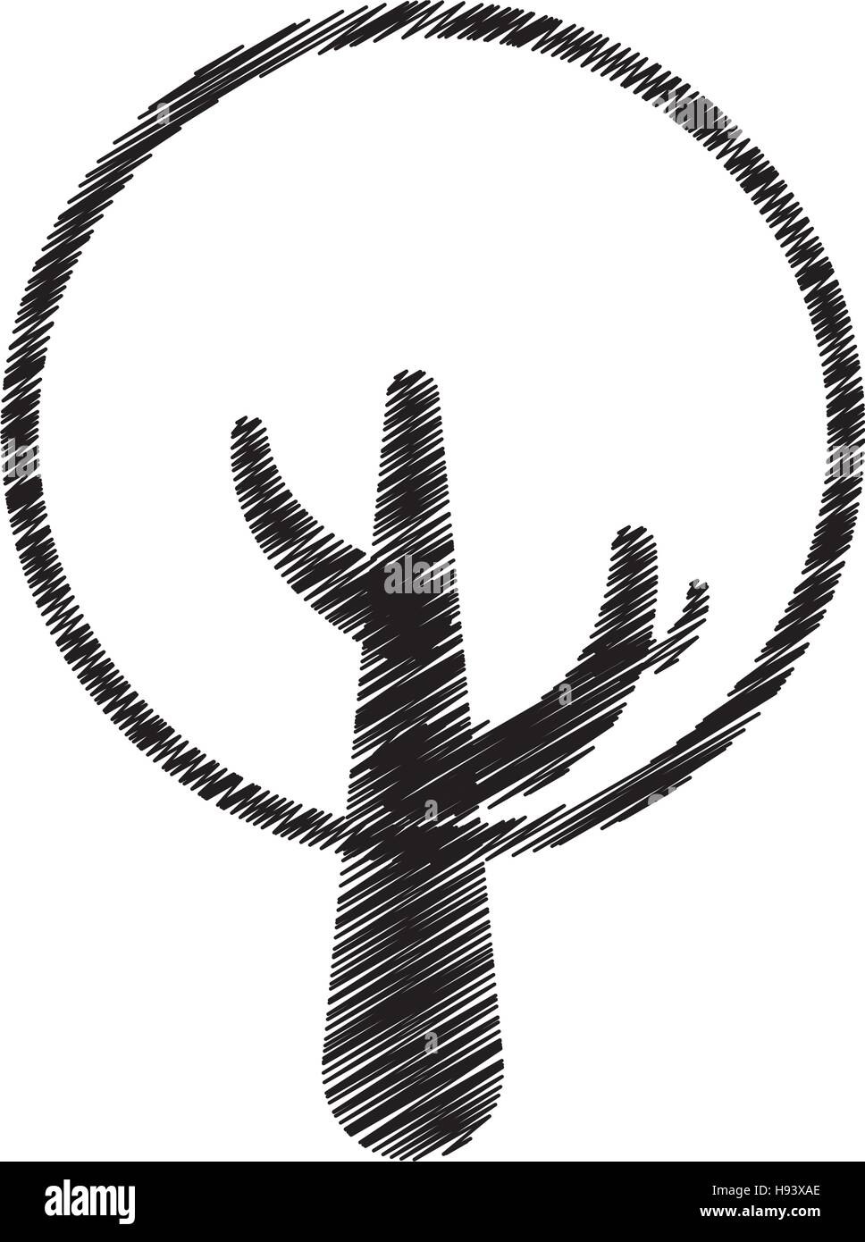 tree plant hand drawing isolated icon Stock Vector Image & Art - Alamy