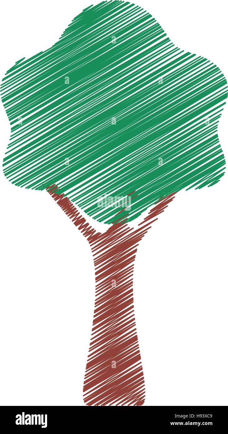 tree plant hand drawing isolated icon Stock Vector Image & Art - Alamy