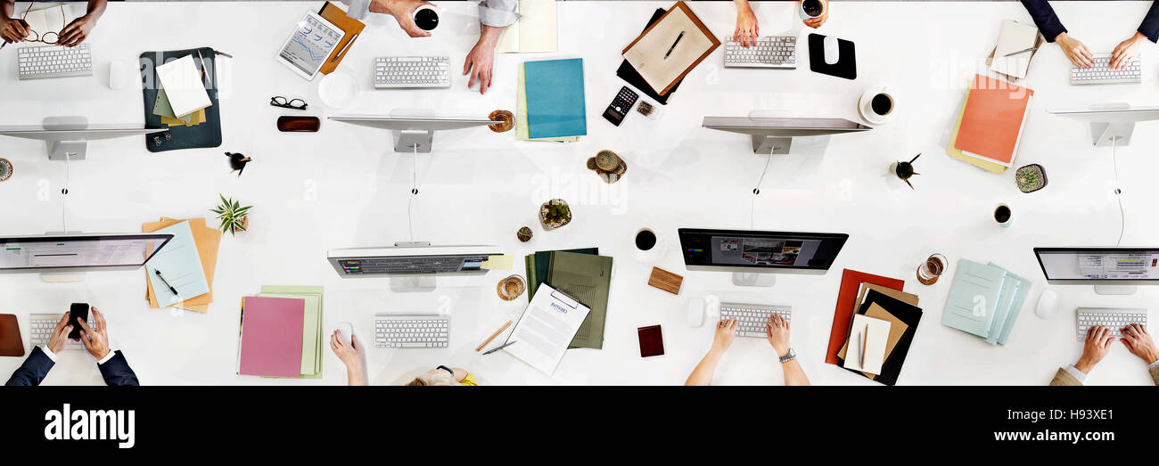 Business Team Meeting Connection Digital Technology Concept Stock Photo ...