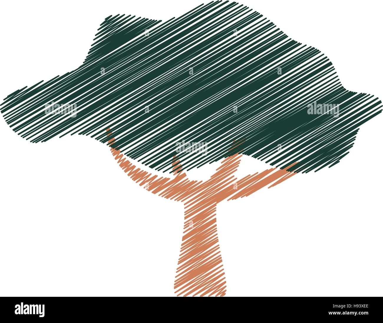 tree plant hand drawing isolated icon Stock Vector Image & Art - Alamy