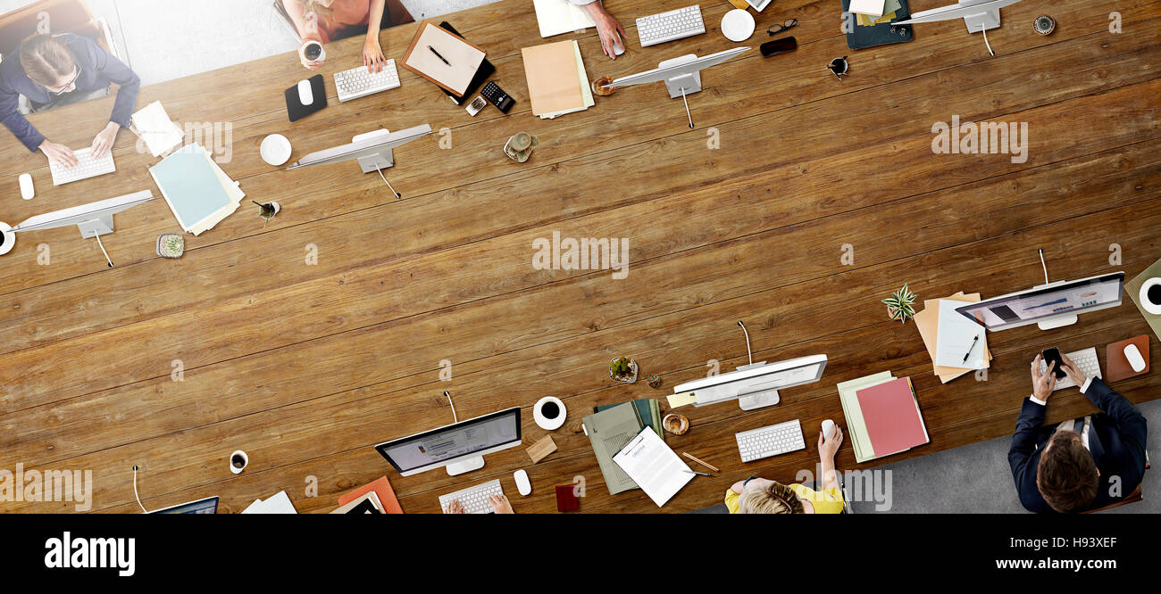 Business Team Meeting Connection Digital Technology Concept Stock Photo ...