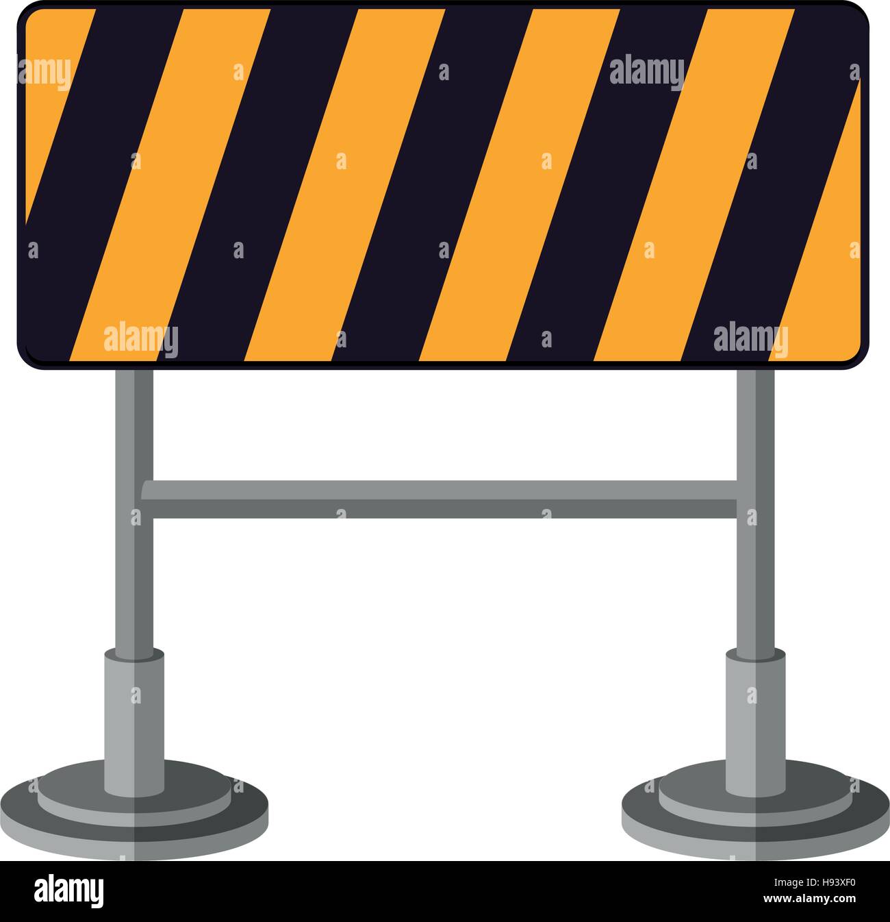 barrier road sign icon. Street information warning and guide theme ...