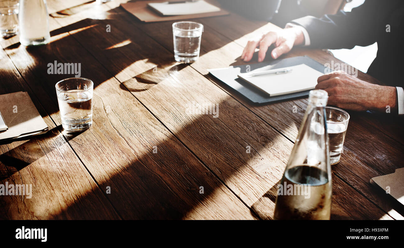 Business People Meeting Discussion Agreement Negotiation Concept Stock ...