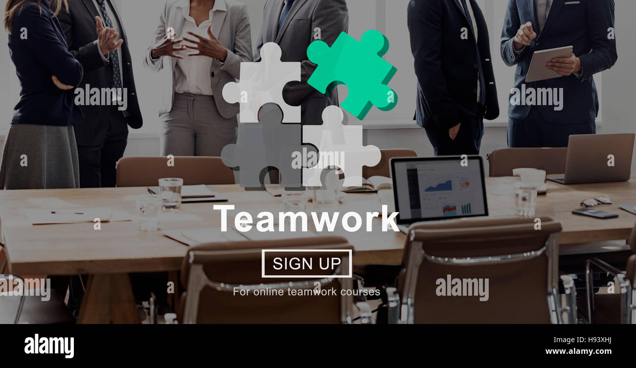 Team Teamwork Partnership Alliance Unity Concept Stock Photo - Alamy