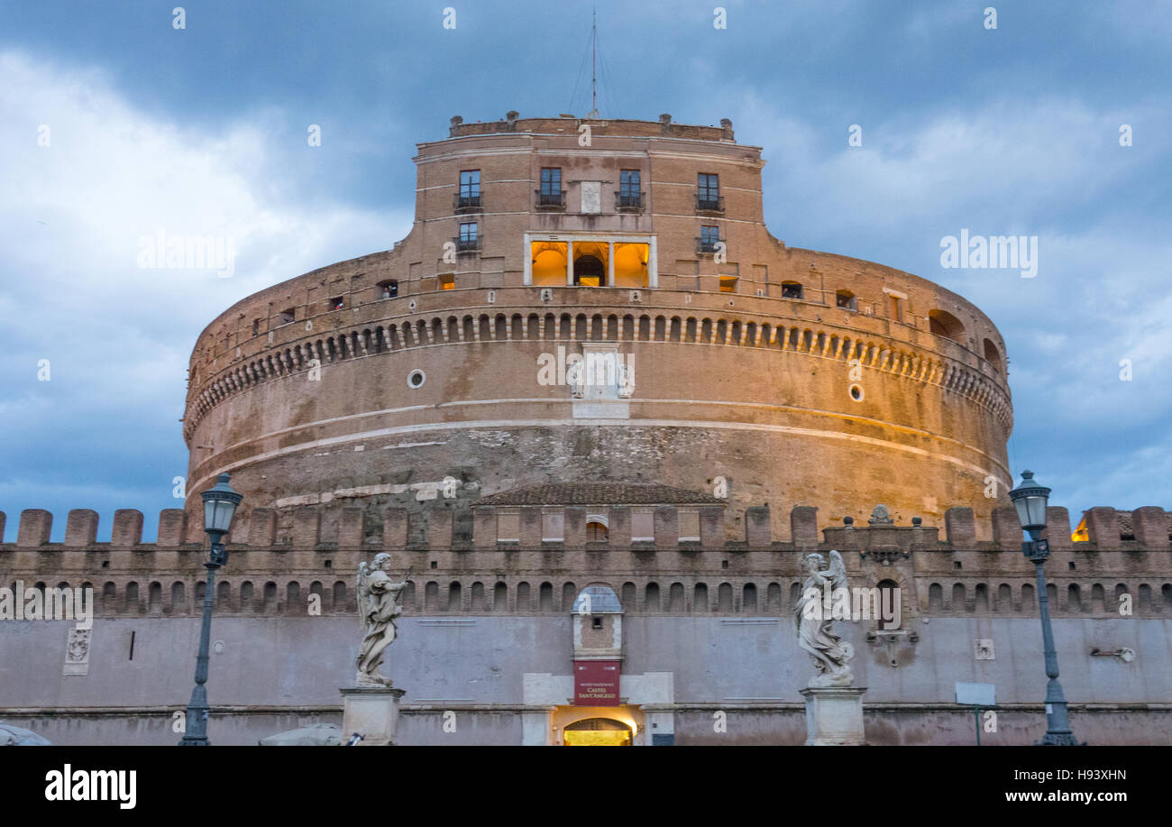The famous Angels Castle in Rome - Castel Sant Angelo Stock Photo - Alamy