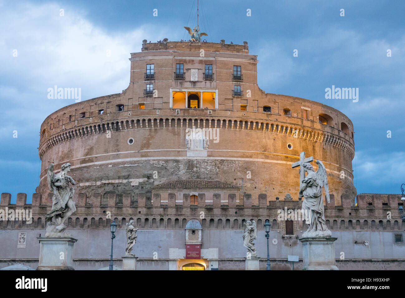 Very popular attraction in the City of Rome - The Castel Sant Angelo ...