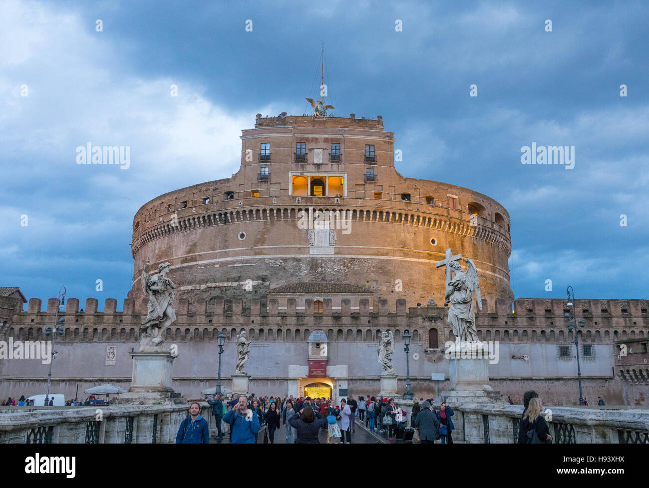 The famous Angels Castle in Rome - Castel Sant Angelo Stock Photo - Alamy