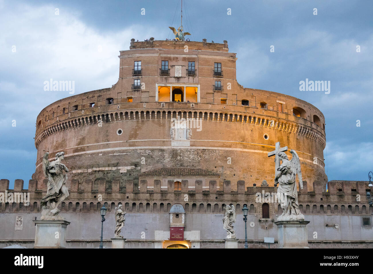 The famous Angels Castle in Rome - Castel Sant Angelo Stock Photo - Alamy
