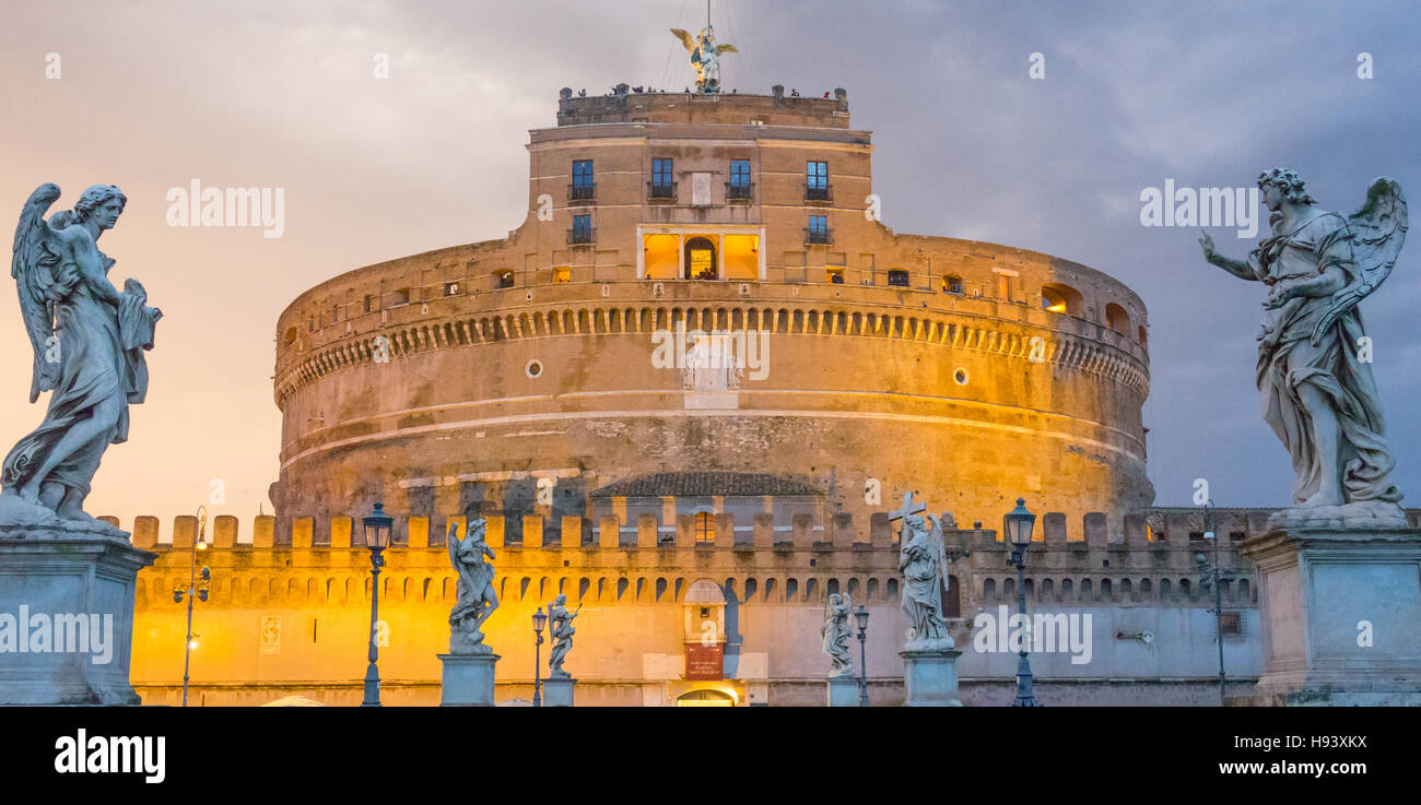 Very popular attraction in the City of Rome - The Castel Sant Angelo ...