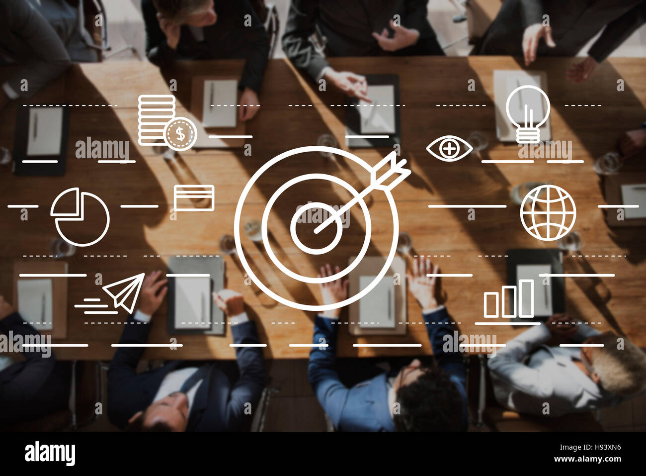 Target Vision Mission Creative Ideas Concept Stock Photo - Alamy