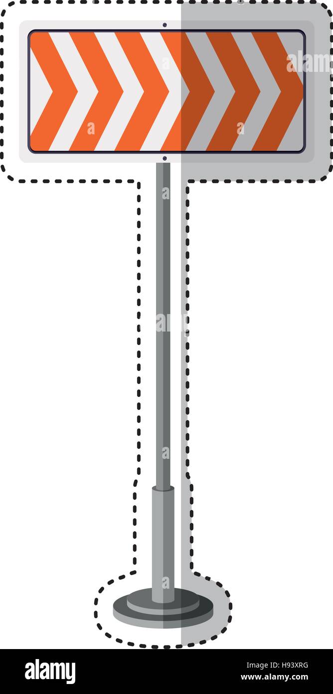 Yellow road sign icon. Street information warning and guide theme ...