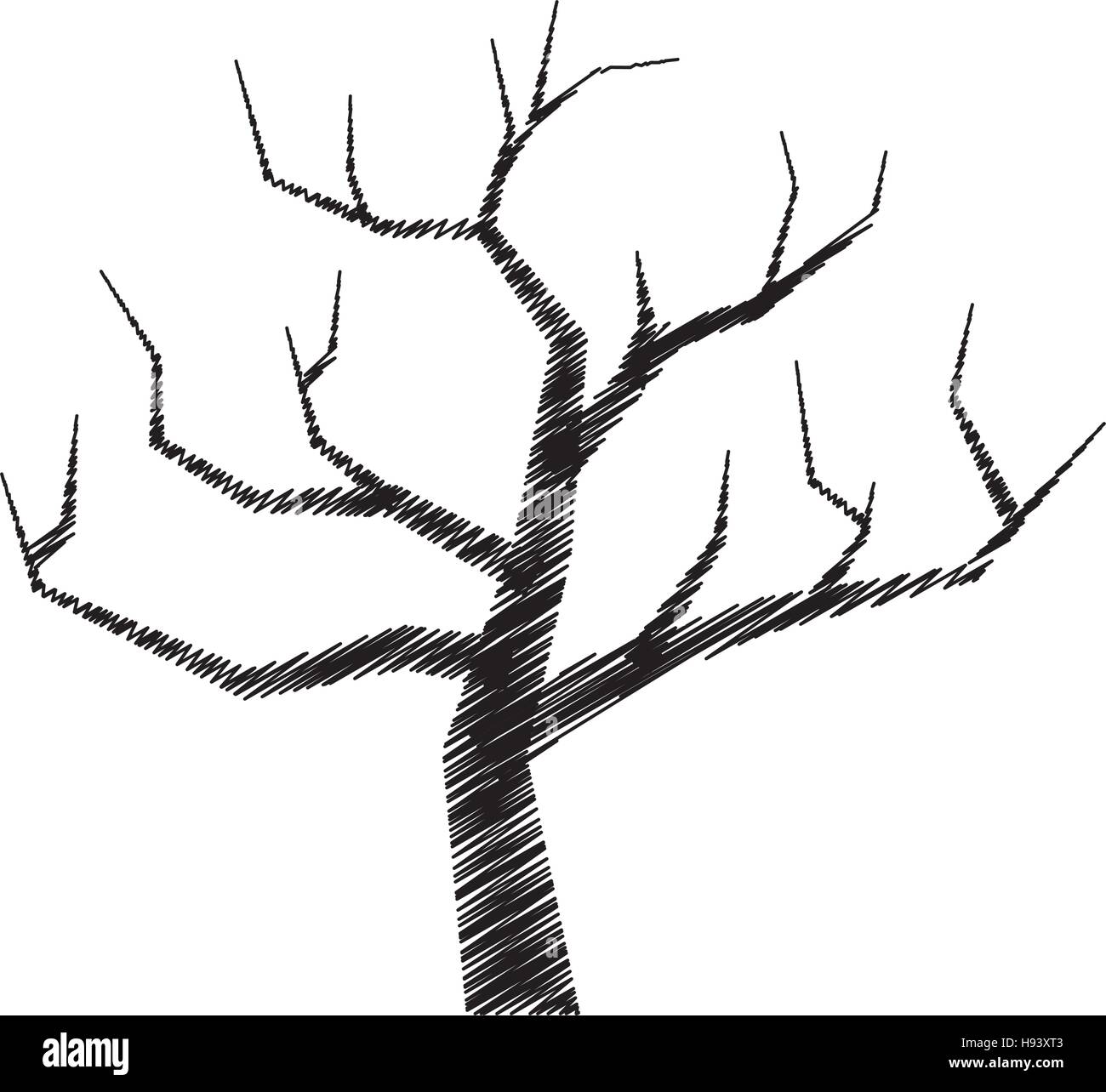 tree branch hand drawing isolated icon Stock Vector Image & Art - Alamy