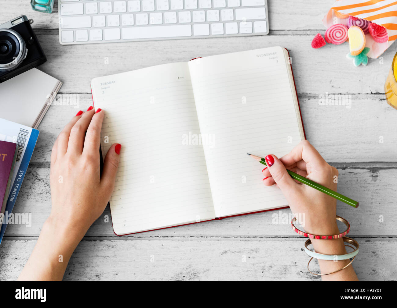 Mockup Copyspace Writing Diary Plan Concept Stock Photo - Alamy