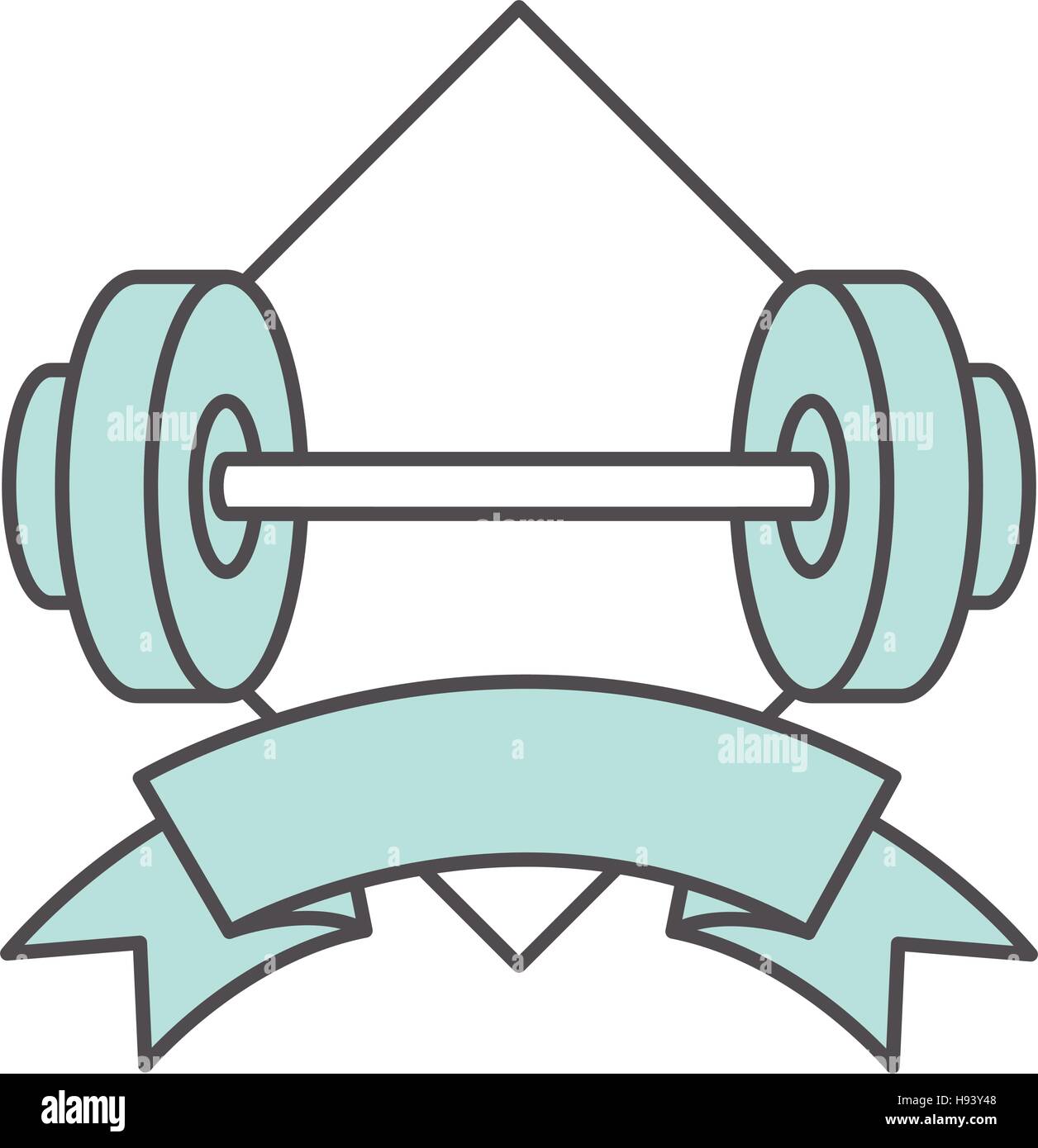 Weight inside frame icon. Healthy lifestyle fitness and sport theme ...