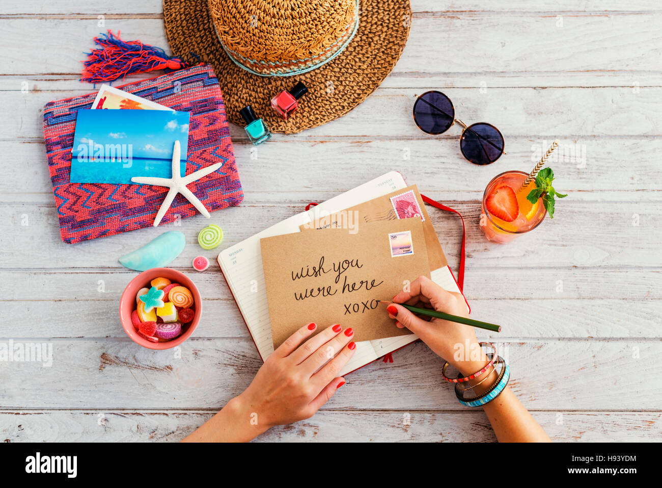 Beach Summer Holiday Vacation Journey Exploration Concept Stock Photo ...