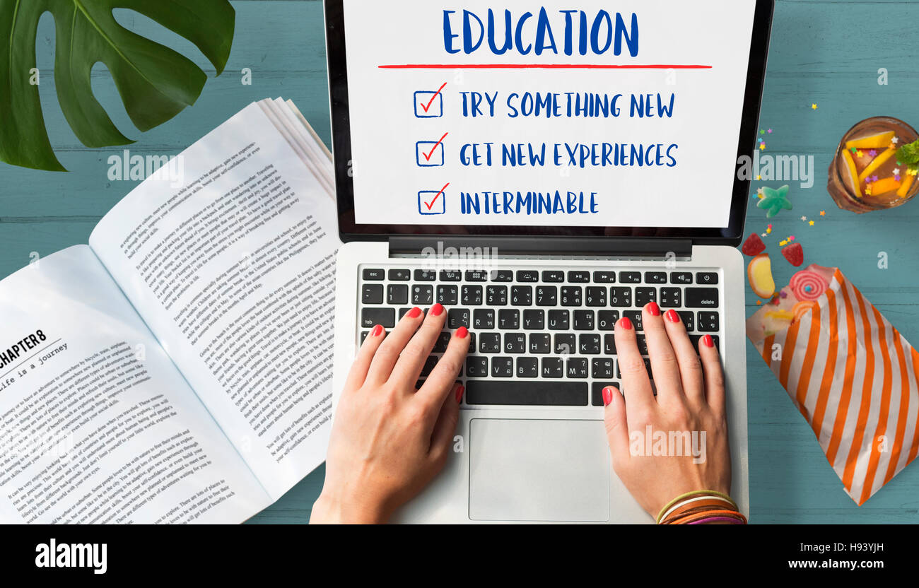 Education Try Something New Development Concept Stock Photo - Alamy