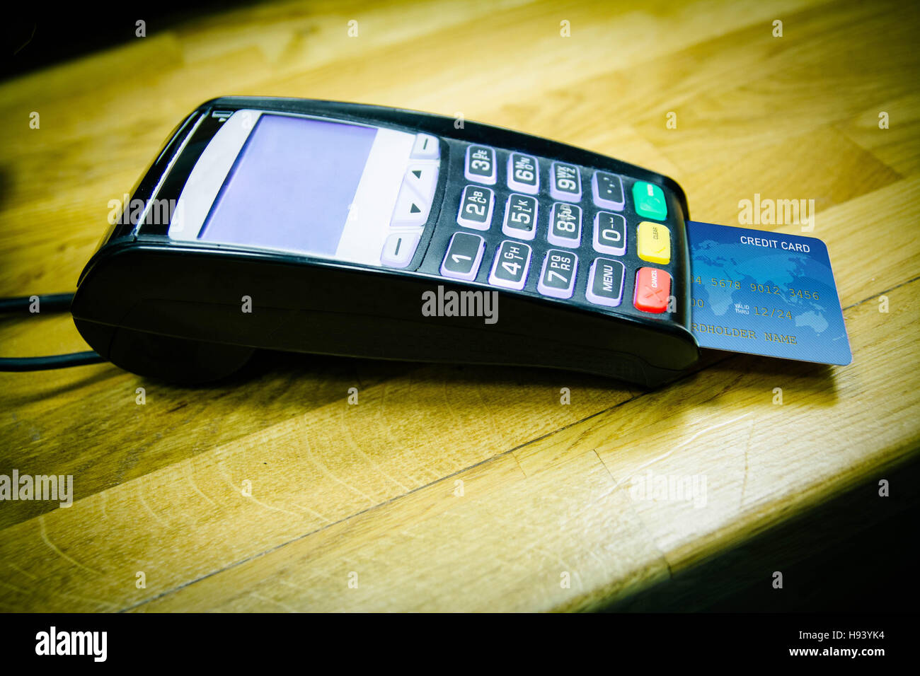 Payment machine on during using Credit card Stock Photo - Alamy Payment machine on during using Credit card Stock Photo - Alamy