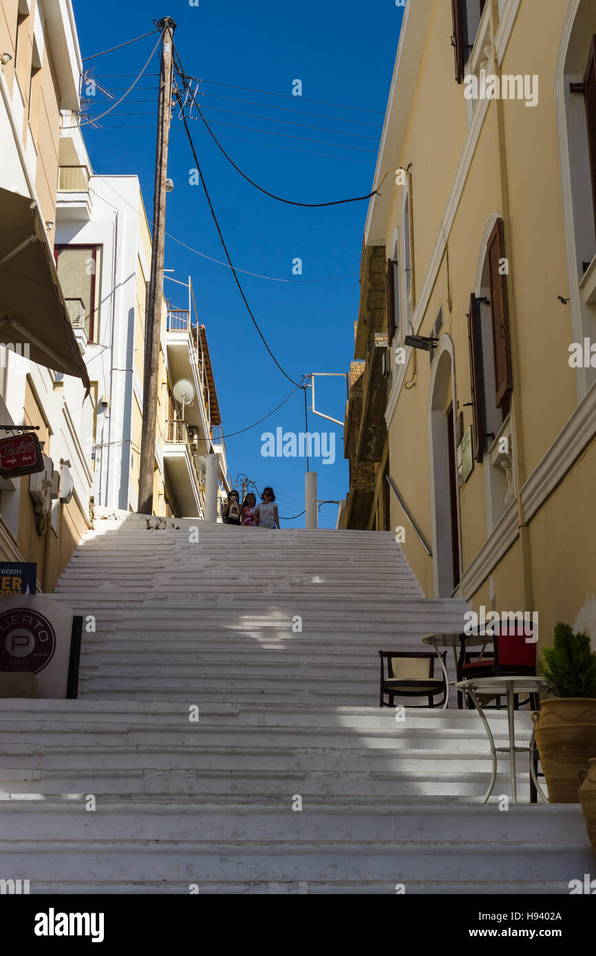 Agios nikolaos crete streets hi-res stock photography and images - Alamy
