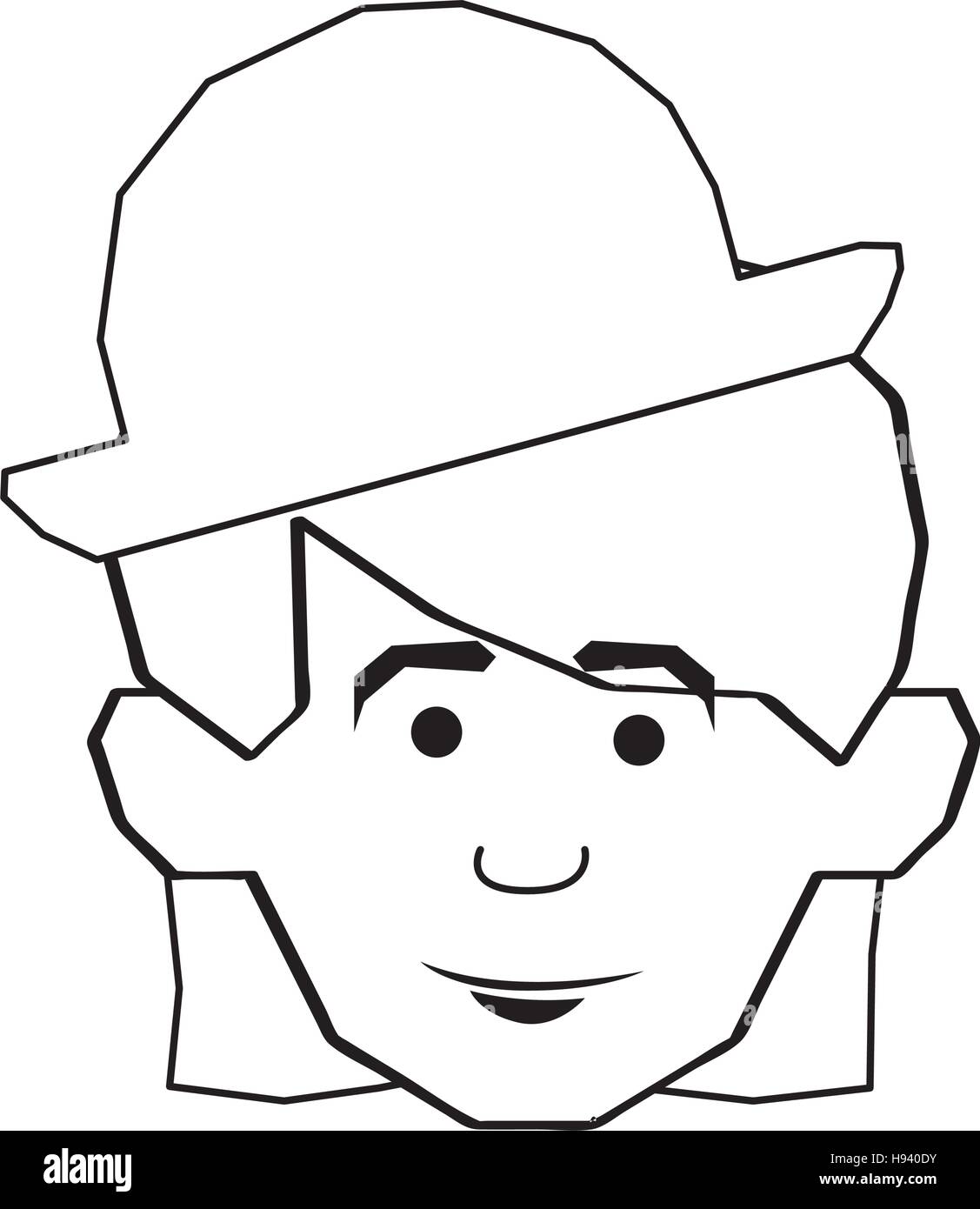 man doodle cartoon icon image vector illustration design Stock Vector ...