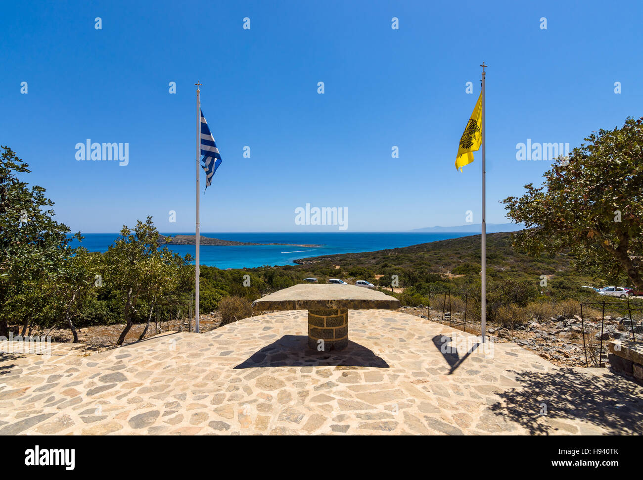 The natural landscape of the peninsula Kalydon. Crete. Greece Stock ...