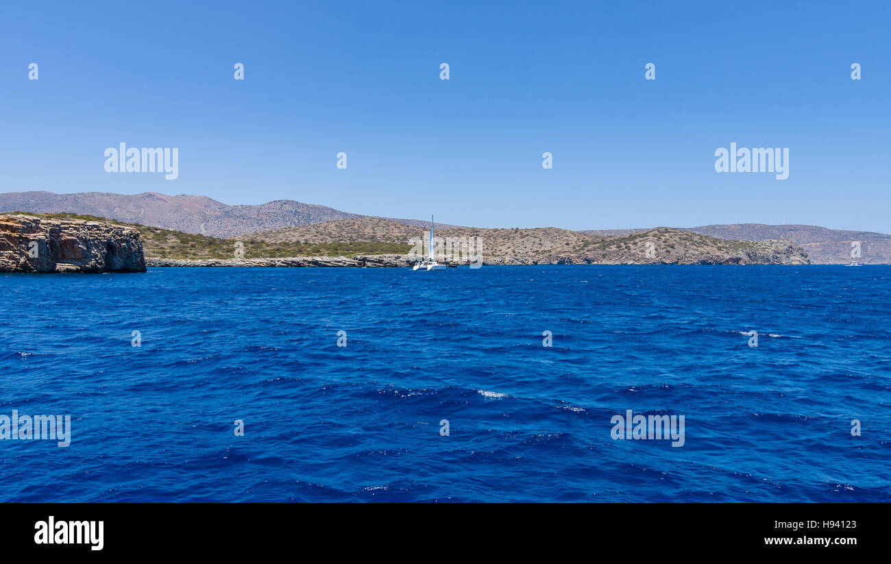 Seascape. Mediterranean Sea. Crete. Greece Stock Photo - Alamy