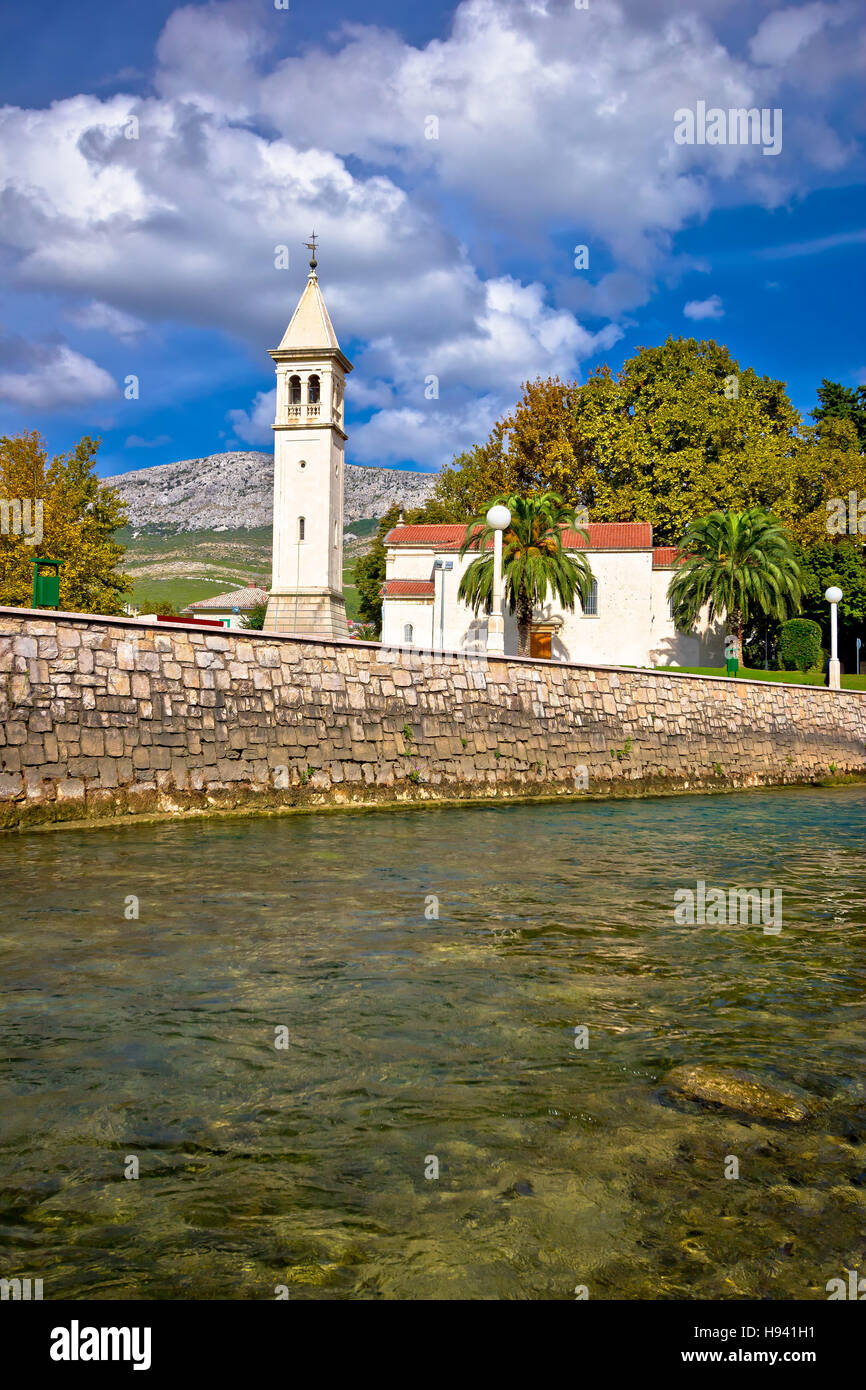 Old Solin church and Jadro river, Dalmatia, Croatia Stock Photo - Alamy