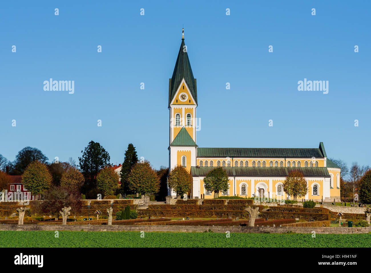 Brakne Hoby, Sweden - October 29, 2016: Documentary of local church and ...