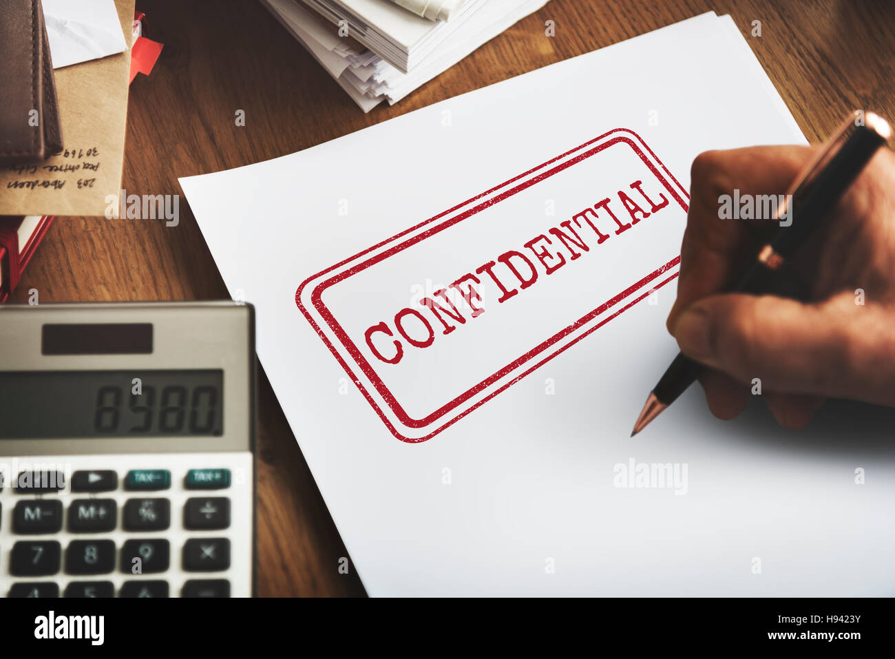 Confidential Personal Privacy Private Restricted Concept Stock Photo ...