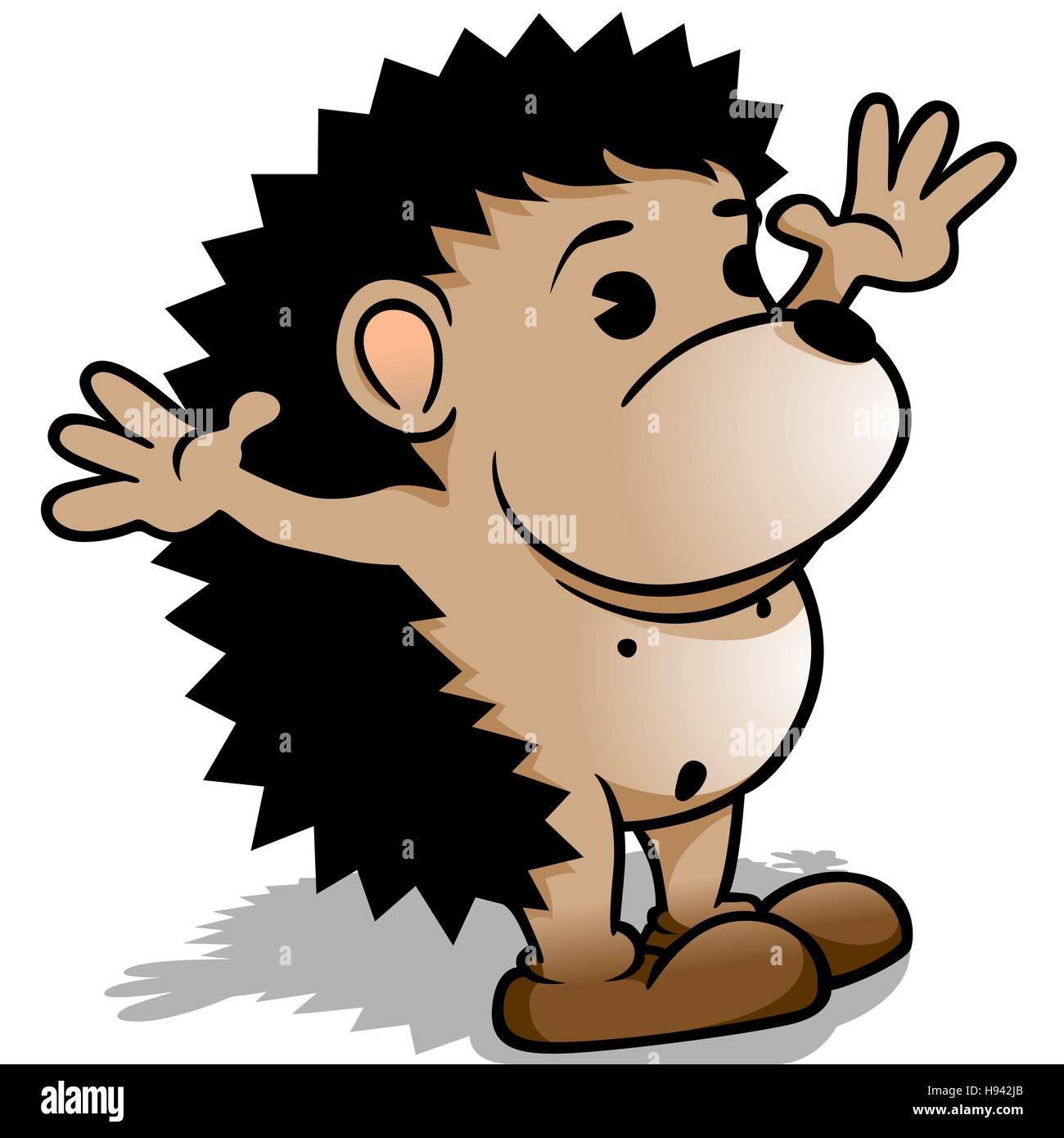 Hedgehog cartoon hi-res stock photography and images - Alamy
